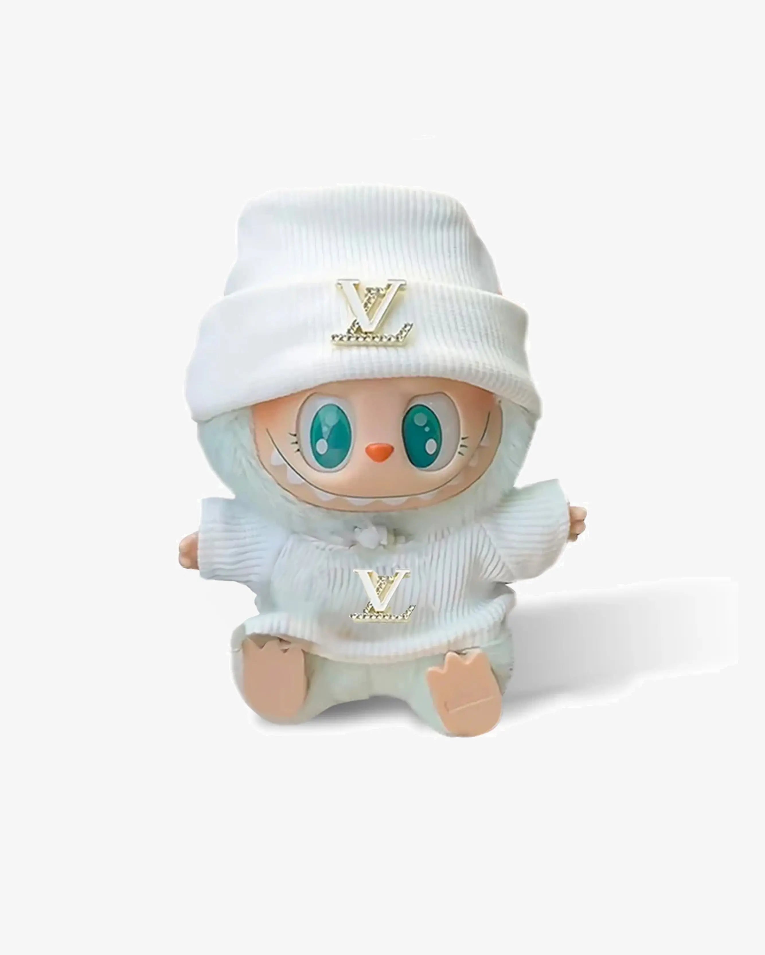 Labubu LV Inspired Beanie White Outfit (Outfit Only) – Prior